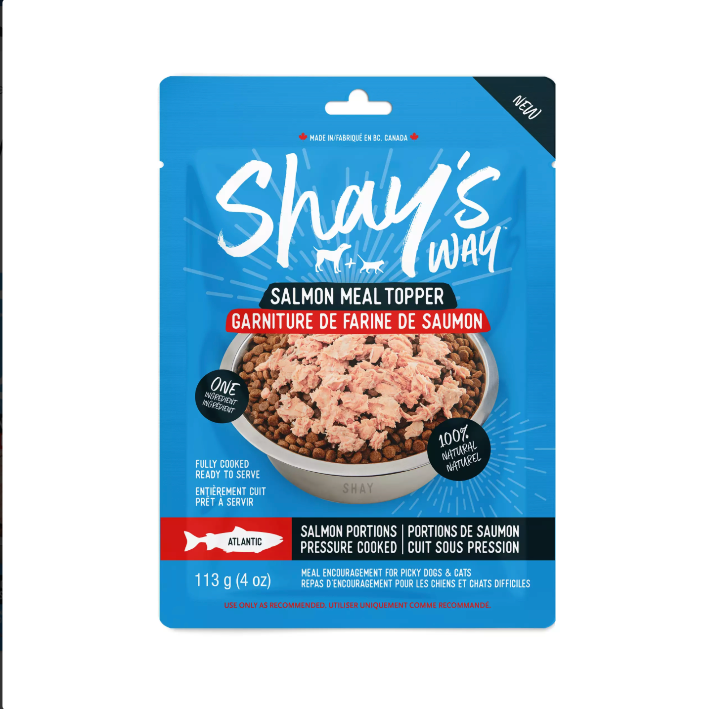 Shay's Way Wet Topper Pouch 113g - Atlantic Salmon | pet products ...